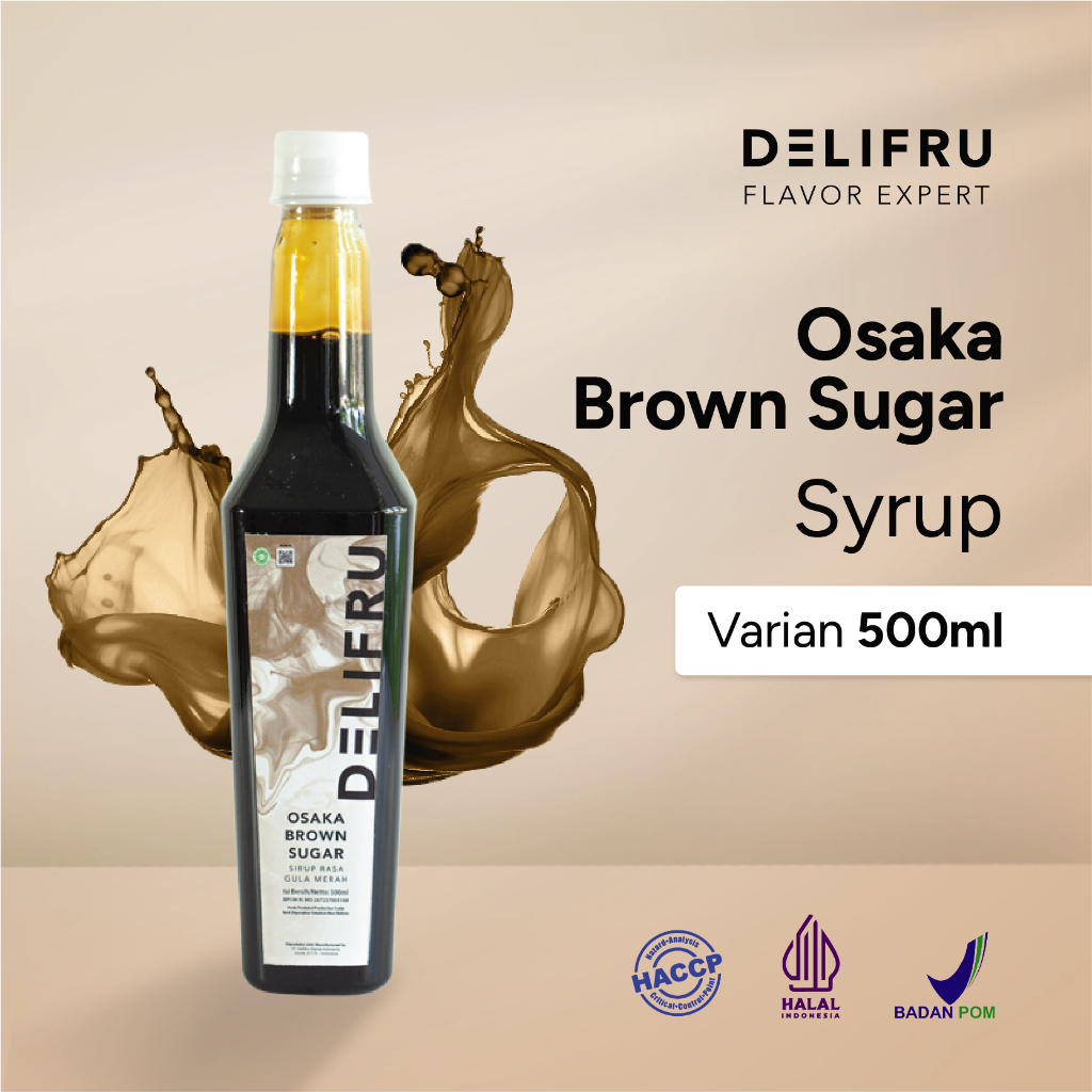 Jual Delifru Osaka Brown Sugar Syrup 500 ml - Sirup Gula Merah | Shopee ...