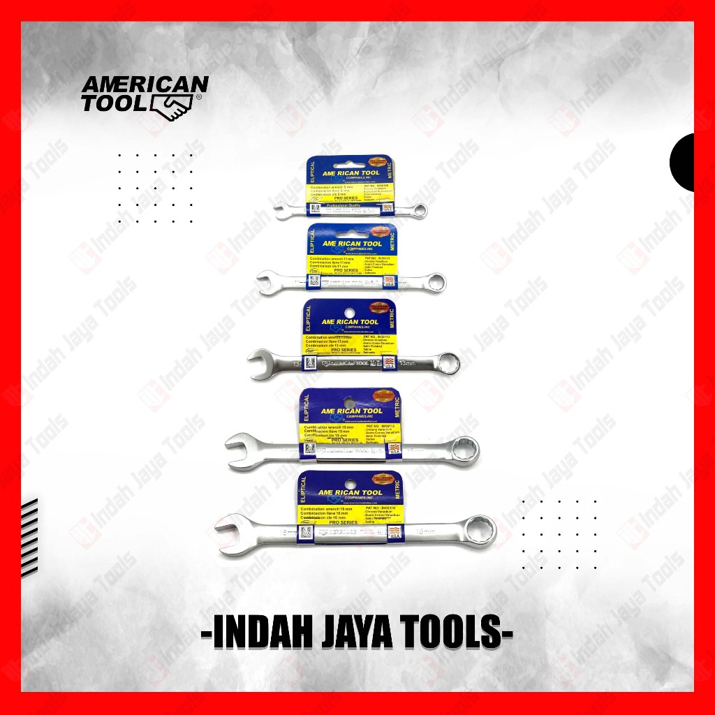 Jual AMERICAN TOOL Kunci RING X PAS 8 9 10 11 12 13 14 mm Combination ...