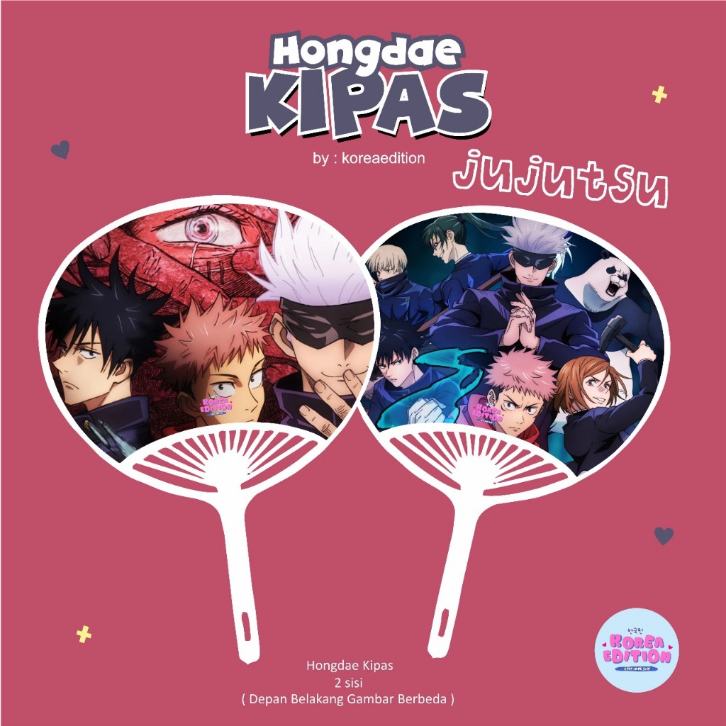 Jual Kipas Hongdae Uchiwa Anime Hand Fan Kerang Attack On Titan Blue ...