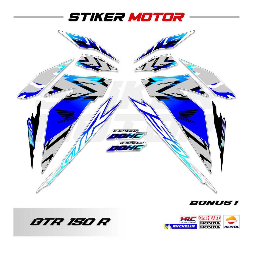 Jual GTR32 STRIPING STIKER STICKER LIS VARIASI SUPRA GTR 150 R WINNER ...