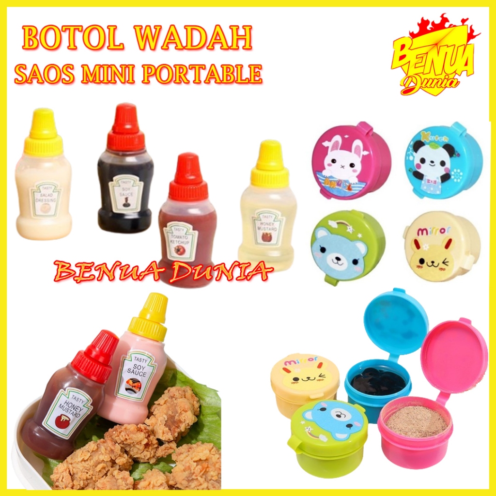 Jual BOTOL WADAH SAOS SALAD MINI SAOS BENTO | BOTOL MINI PORTABLE 25ML ...