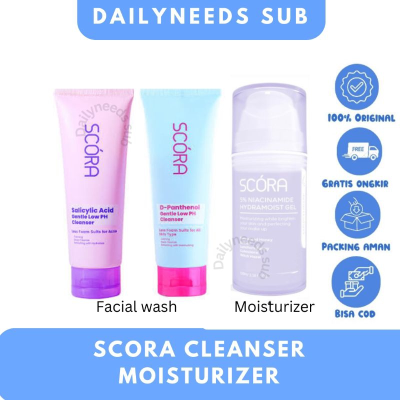 Jual (LANGSUNG KIRIM) SCORA HYDRAMOIST MOISTURIZER NIACINAMIDE PELEMBAB ...