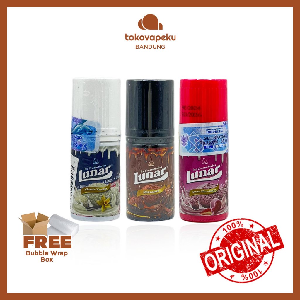 Jual LUNAR ICE CREAM PODS FRIENDLY SERIES 12MG LUNAR 30ML ORIGINAL by ...