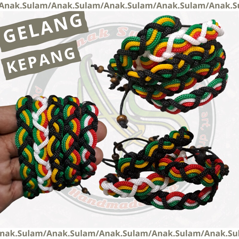 Jual Gelang reggae/gelang rasta/gelang kepang/gelang tali kur/gelang ...