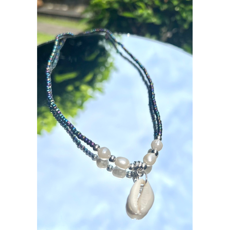Jual Kalung Kerang Mutiara Manik Bohemian style | Shopee Indonesia