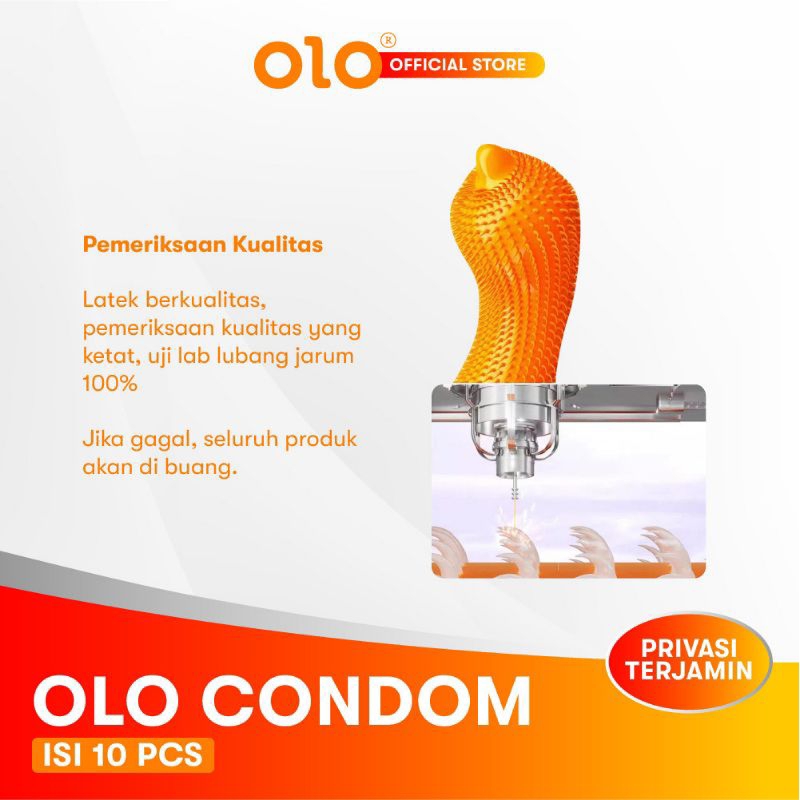Jual Kondom Olo 001 Sensasi Lidah Kunci Full Jarum 3D 1 Box isi 10 pcs | Shopee Indonesia
