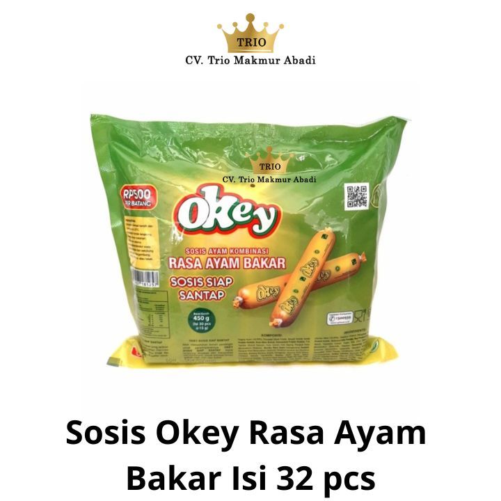 Jual Sosis Okey Rasa Ayam Bakar Isi 32 pcs (Ecer 500 an) | Shopee Indonesia