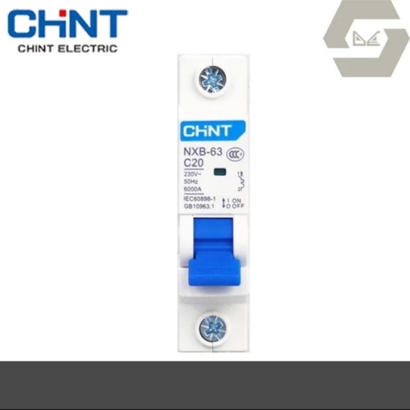 Jual MCB Miniature Circuit Braker 1P 1 Phase 6kA CHINT NXB (1A 2A 4A) | Shopee Indonesia