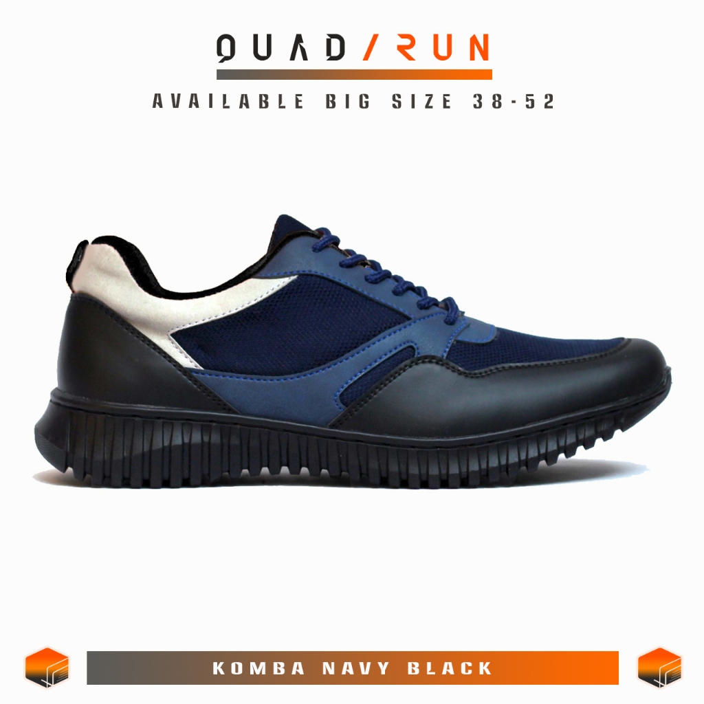 Jual QUADRUN - Sepatu Running Pria Jumbo Big Size 45 46 47 48 ...