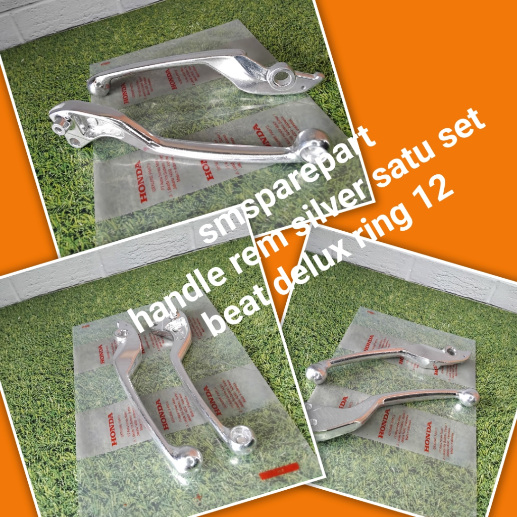 Jual Handle hendel rem kiri kanan set ( silver ) honda beat new led ...
