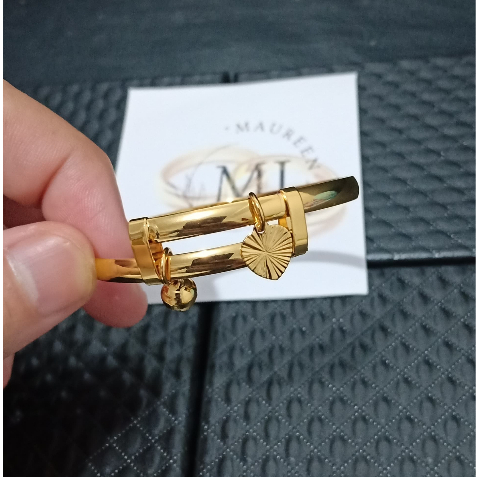 Jual GELANG BAYI DAN ANAK KARO BANGLE GOLD LONCENG KERINCING FREE SURAT ...