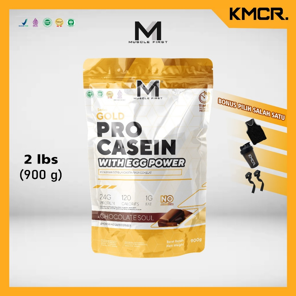 Jual M1 MUSCLE FIRST GOLD PRO CASEIN 2 LBS 900gr FITNESS GYM - KMCR ...