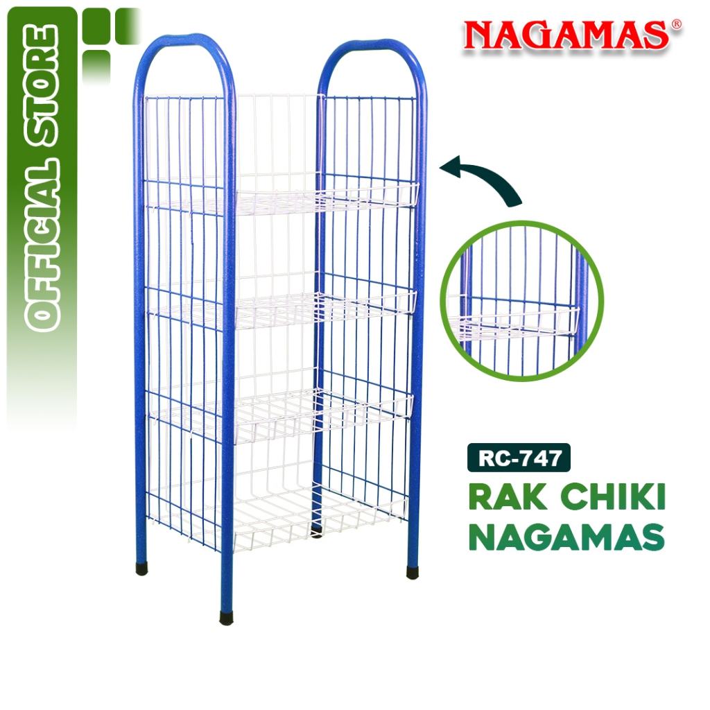 Jual NAGAMAS Rak Chiki Serbaguna – Rak Snack / Rak Display Plastik Kuat ...