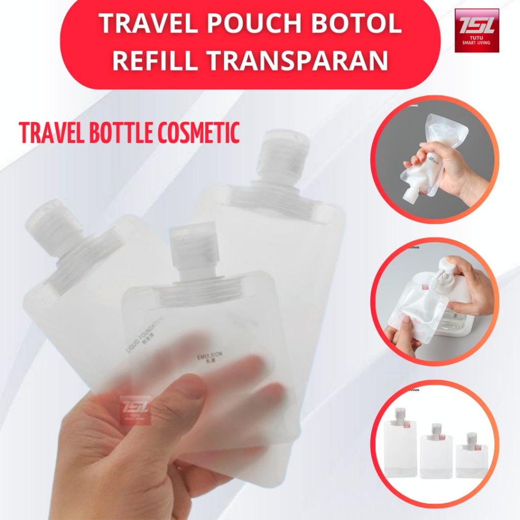 Jual TUTU Botol Refill Tempat Sabun Cair Travel Plastik Fliptop Travel ...