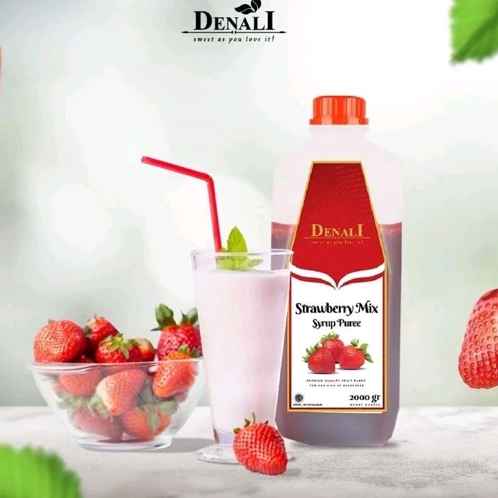 Jual Puree strawberry Denali | Shopee Indonesia