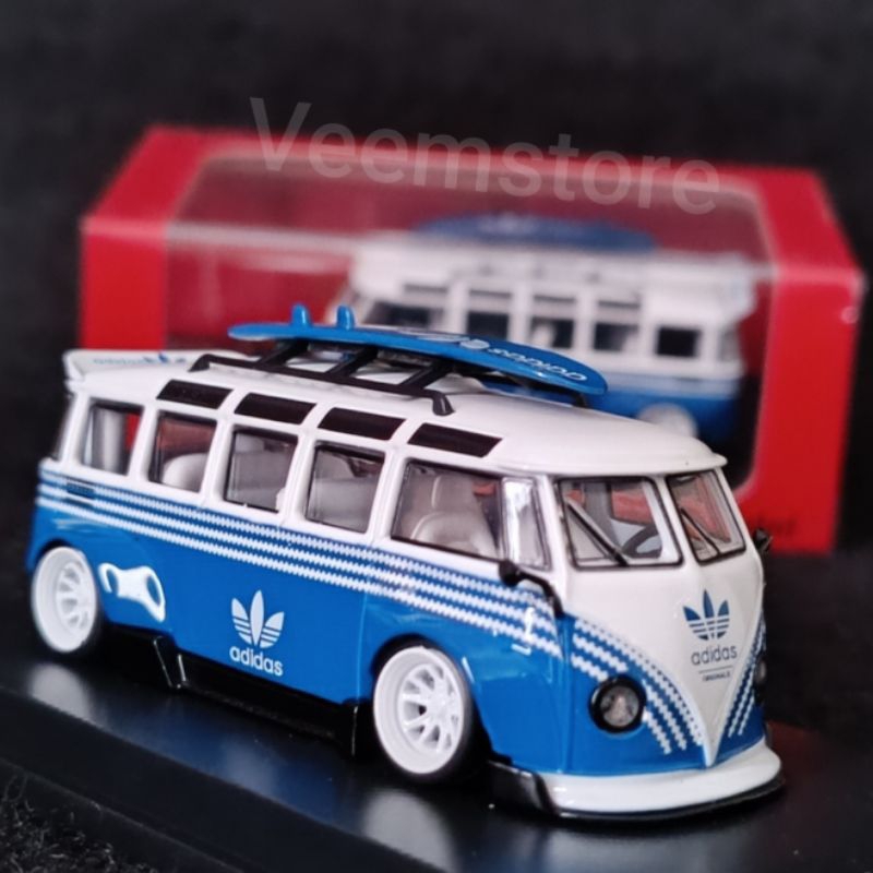 Jual Die Cast 1:64 Volkswagen T1 Kombi Adidas Livery [LFmodel] with ...