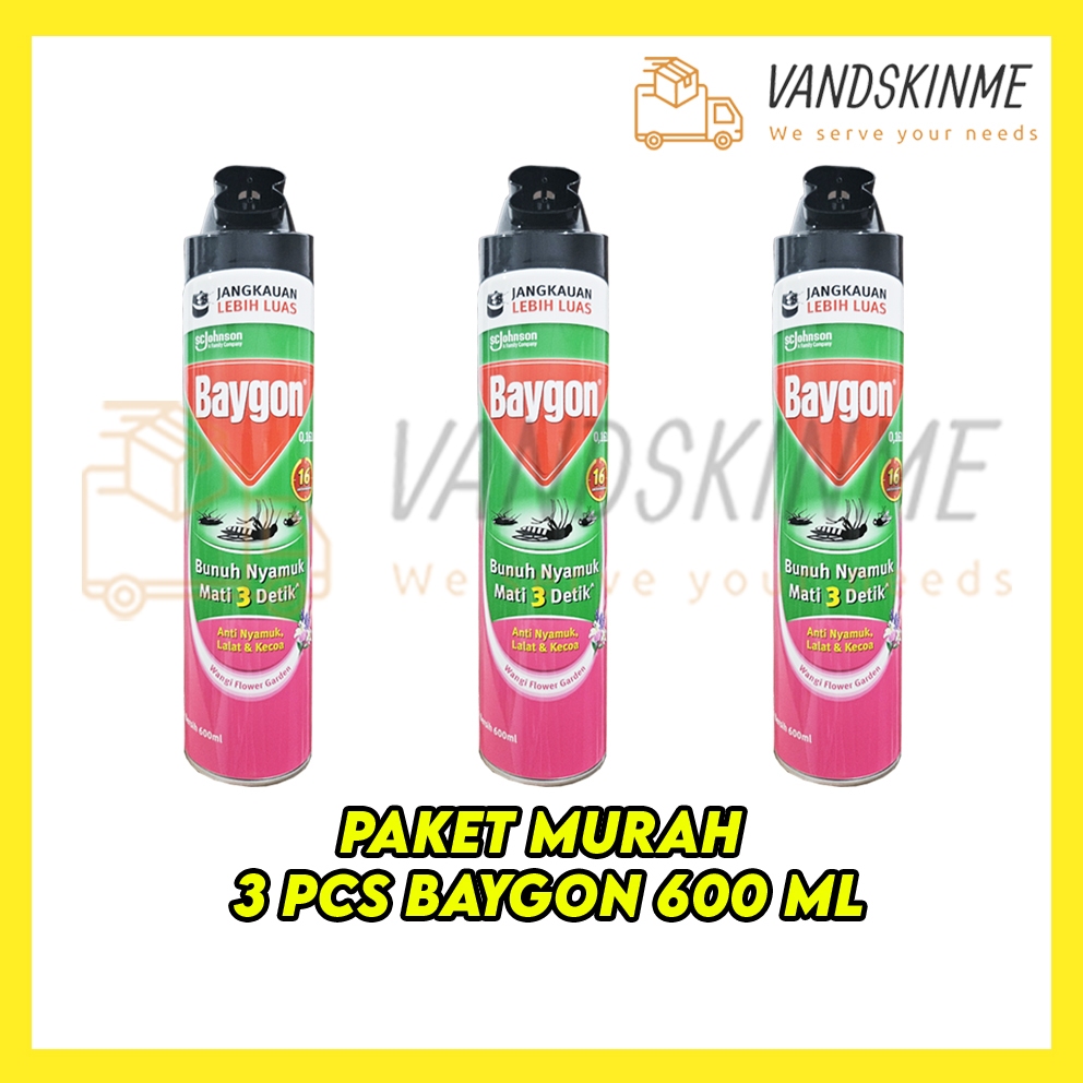 Jual BAYGON Aerosol Obat Anti Serangga Flower Garden | Shopee Indonesia