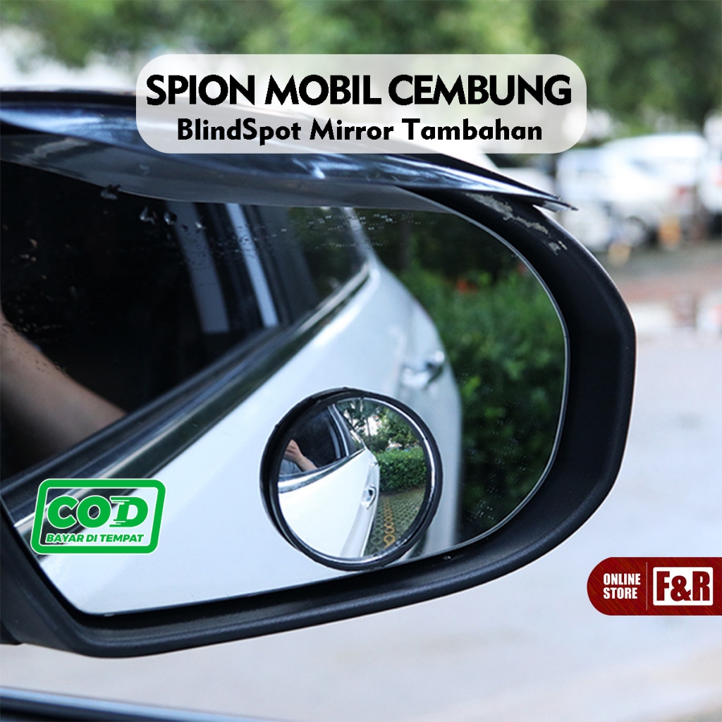 Jual Cermin Spion MIni Tempel Tambahan Kaca Spion Mini Bulat Cembung ...