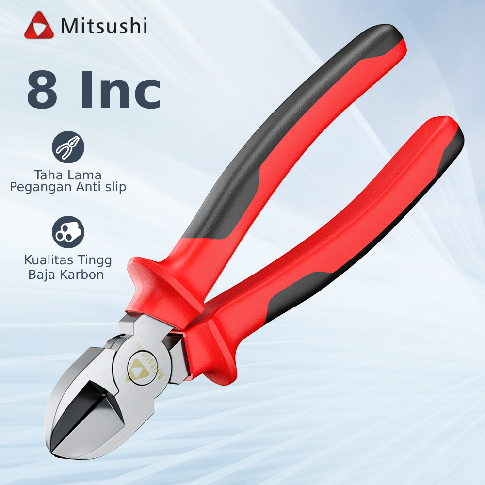 Jual Mitsushi Tang Penjepit Tang Pemotong Diagonal Tugas Berat 8 Inci ...