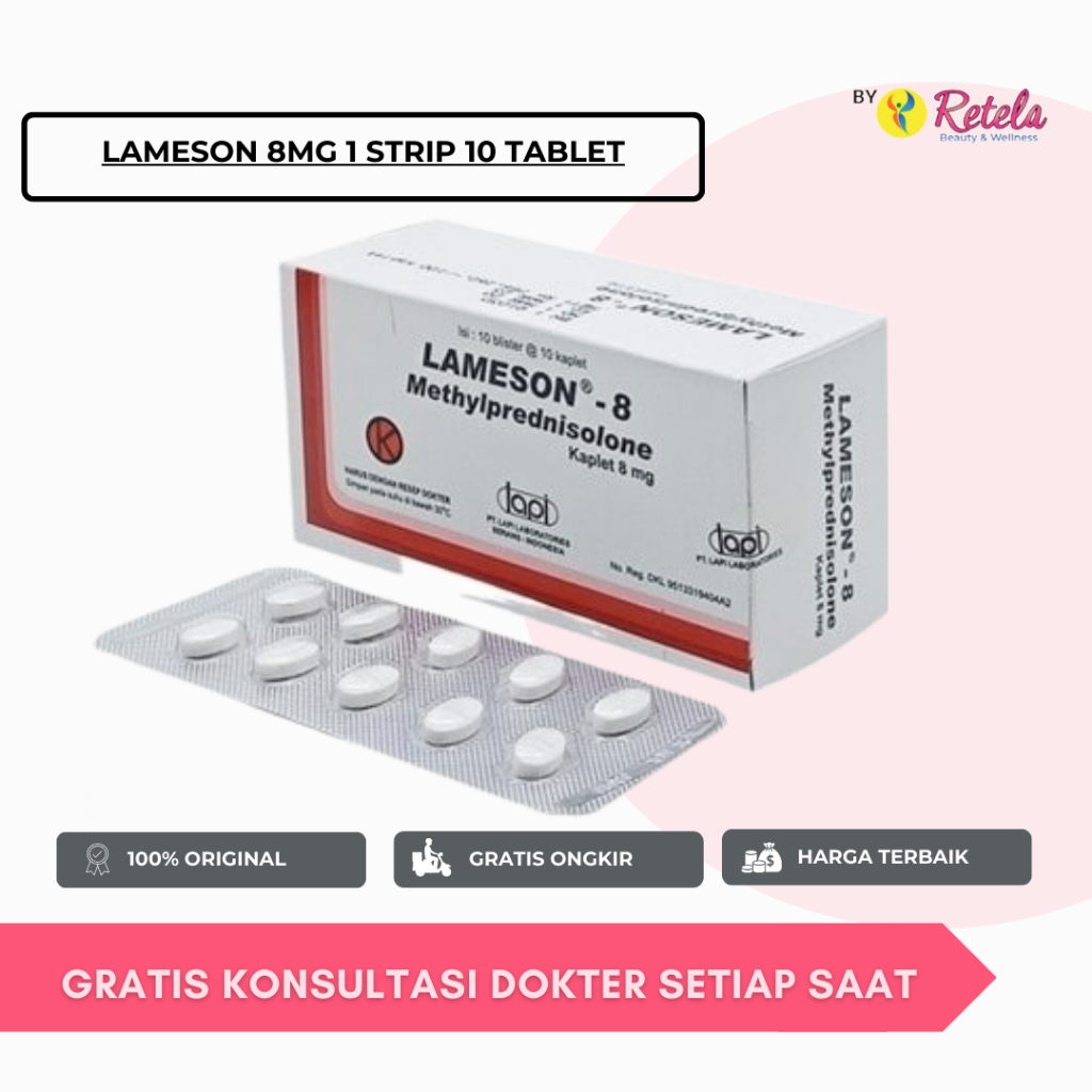 Jual LAMESON 8MG 1 STRIP 10 TABLET | Shopee Indonesia