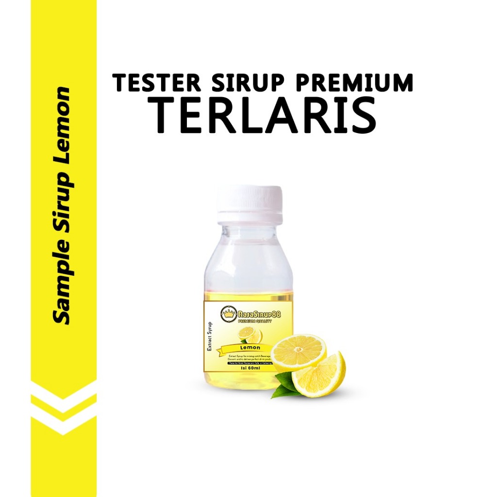 Jual Sample Sirup Premium Rasa Lemon Tester Minuman Sirop Flavour Syrup ...