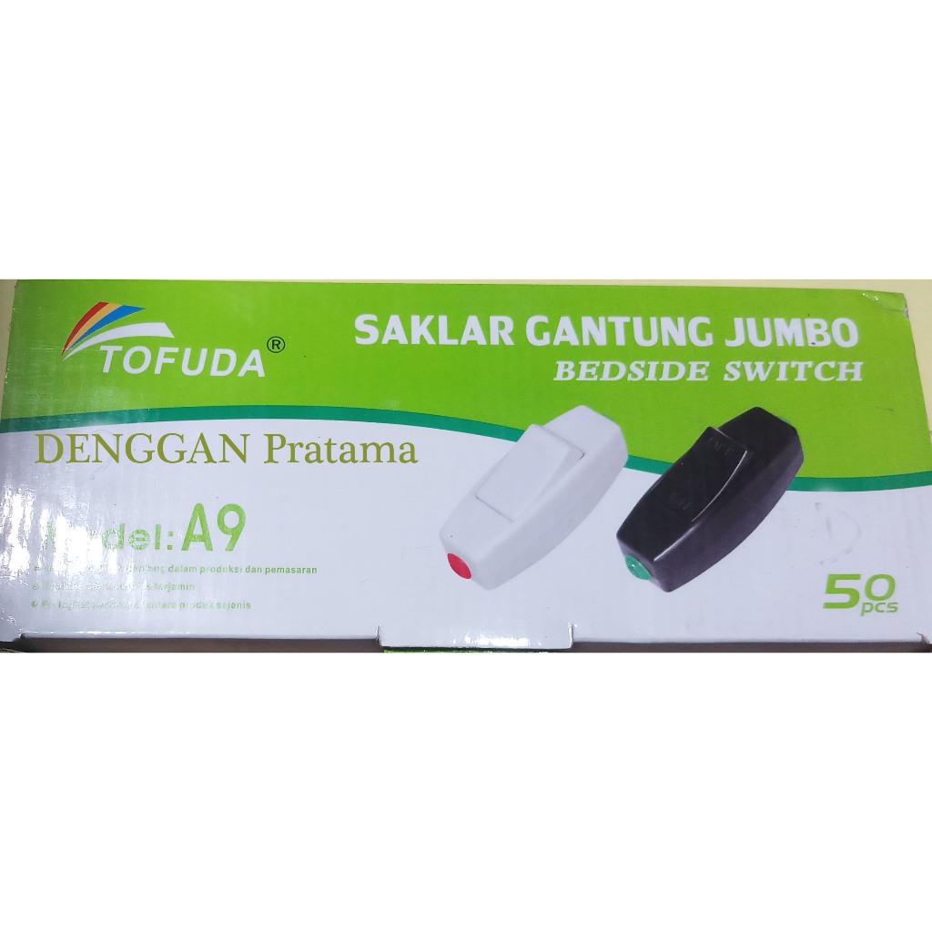 Jual Tofuda Saklar Gantung Jumbo Hitam Putih | Shopee Indonesia