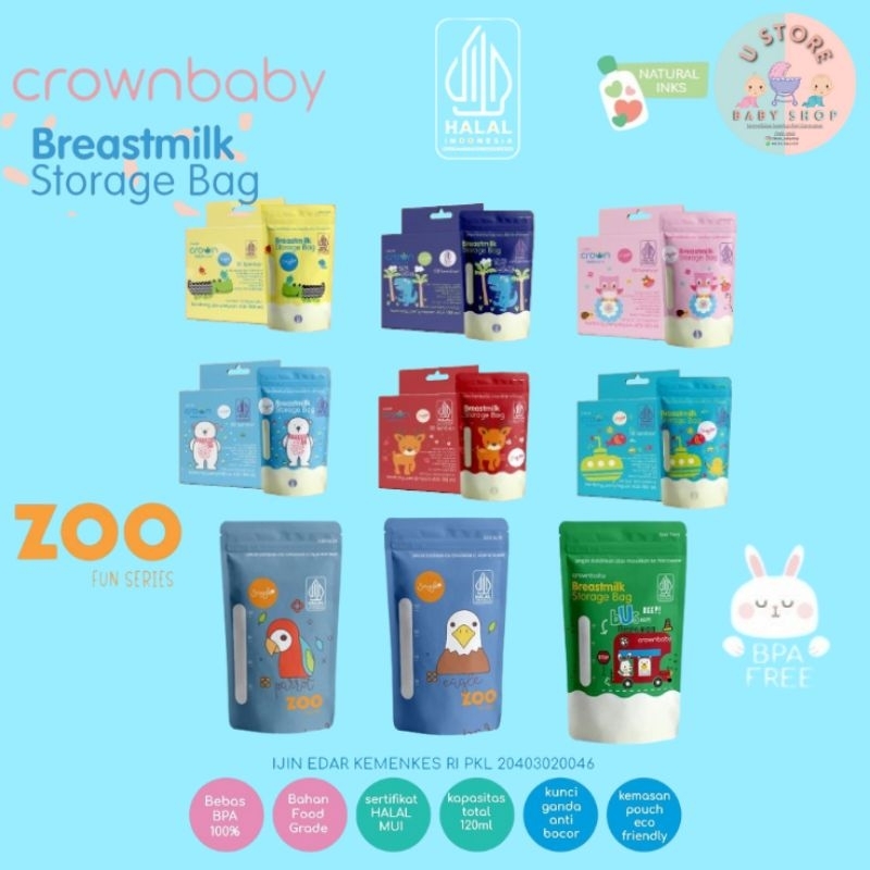 Jual Kantong Asi Crown Plastik Asip 100ml extra 20 ml Breastmilk ...