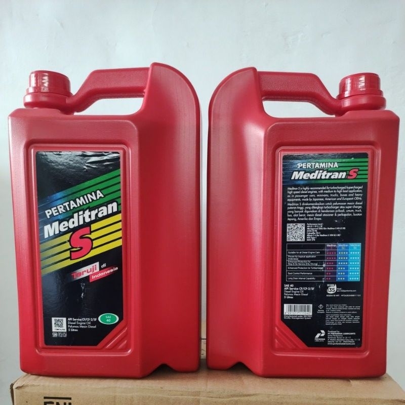 Jual Oli Meditran S SAE 40 5 liter (1 galon) | Shopee Indonesia