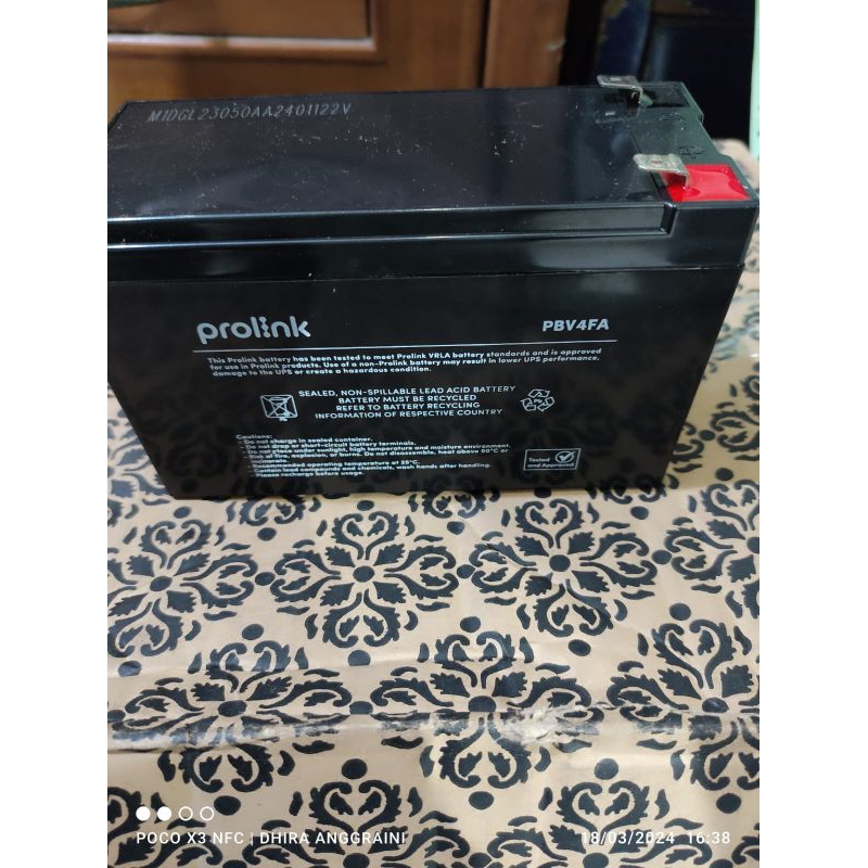 Jual Prolink Battery UPS 12V 8.2Ah | Shopee Indonesia