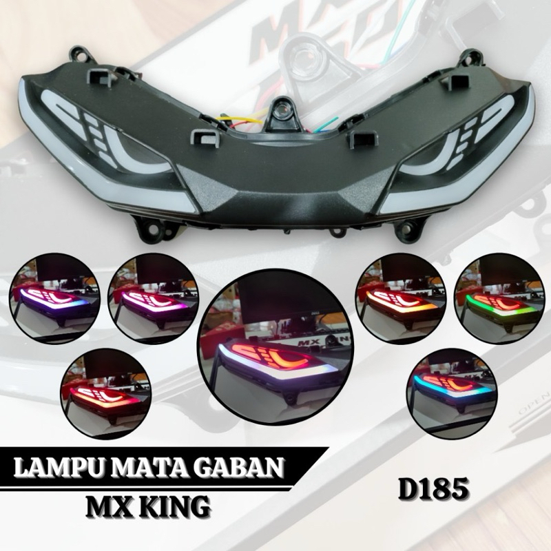 Jual Cover List Yamaha Mx King Multicolor RGB Lampu Depan Mata Gaban Mx ...