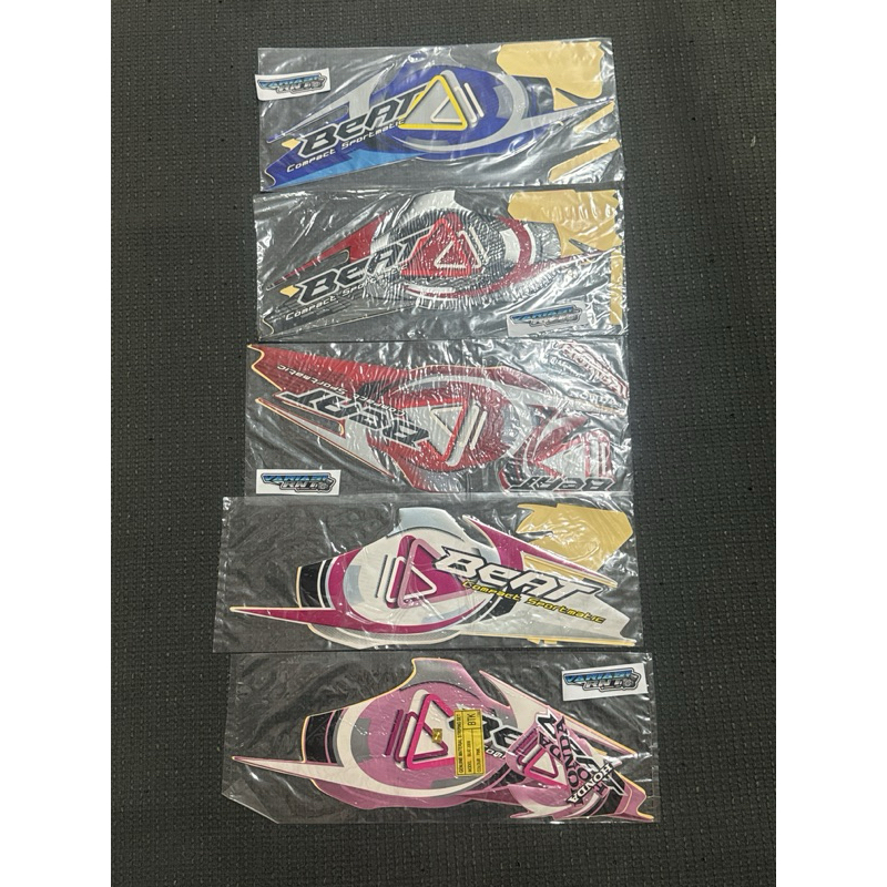 Jual Stiker Stripping Honda beat karbu 2009 warna biru hitam merah ...