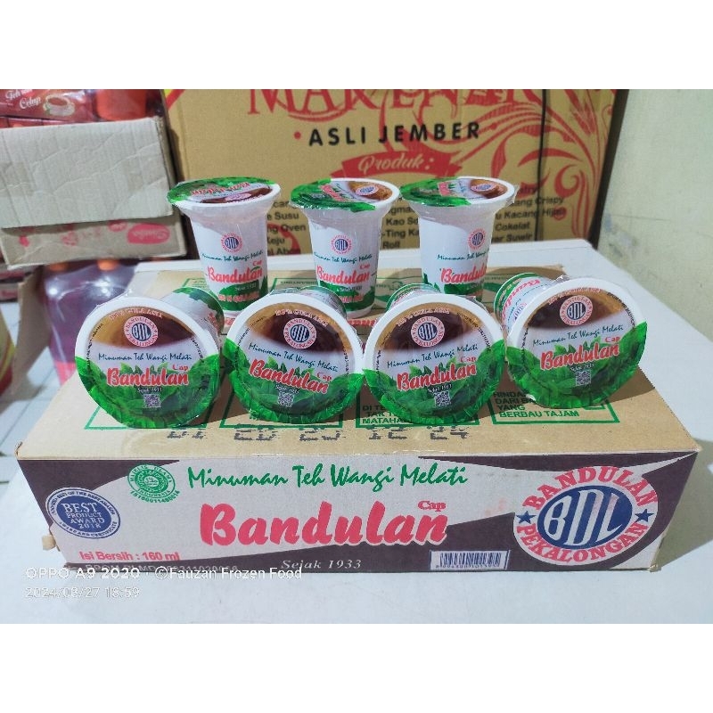 Jual Teh Bandulan Melati kemasan 160ml 1 dus isi 24 | Shopee Indonesia