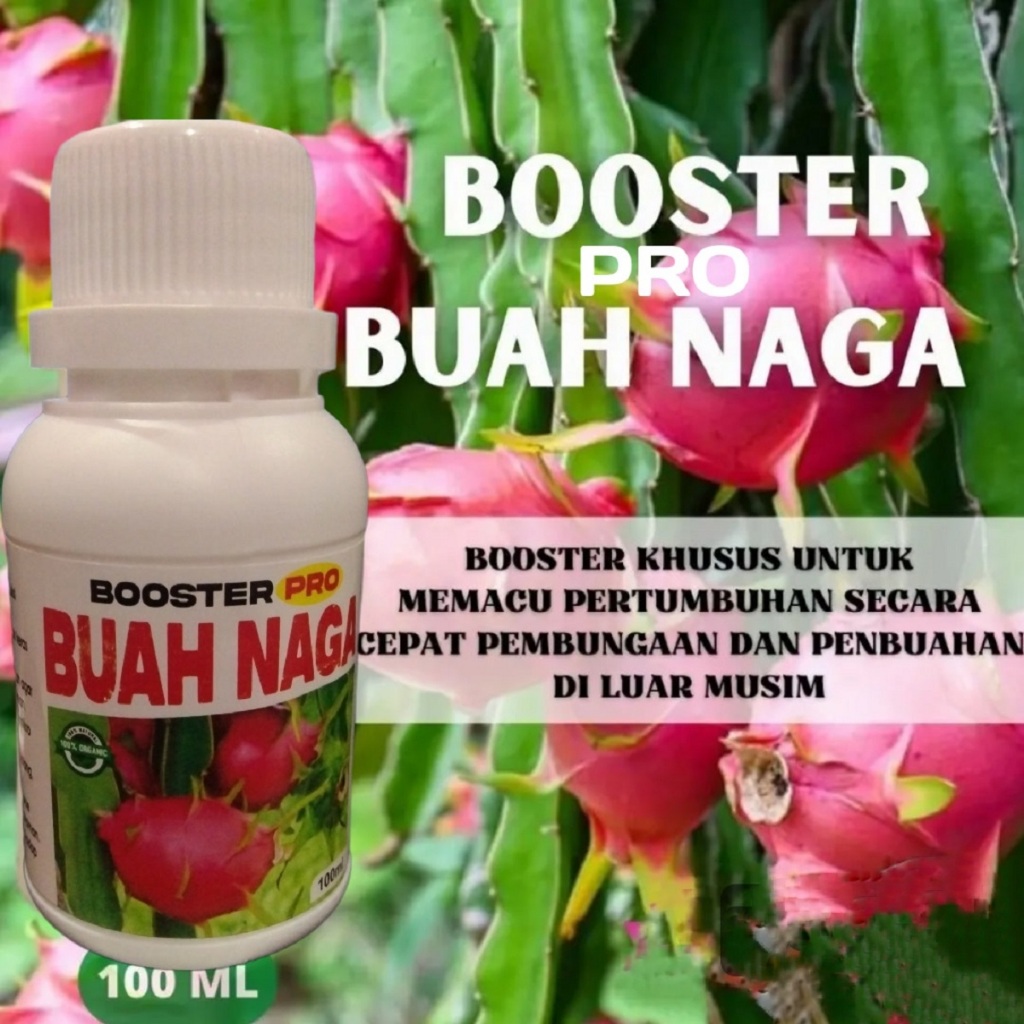Jual PUPUK ORGANIK Booster PRO Cair Pelebat Buah Naga 100 ML | Shopee Indonesia