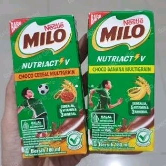 Jual Milo nutriactiv susu UHT coklat rasa Choco Banana / Choco cereal ...