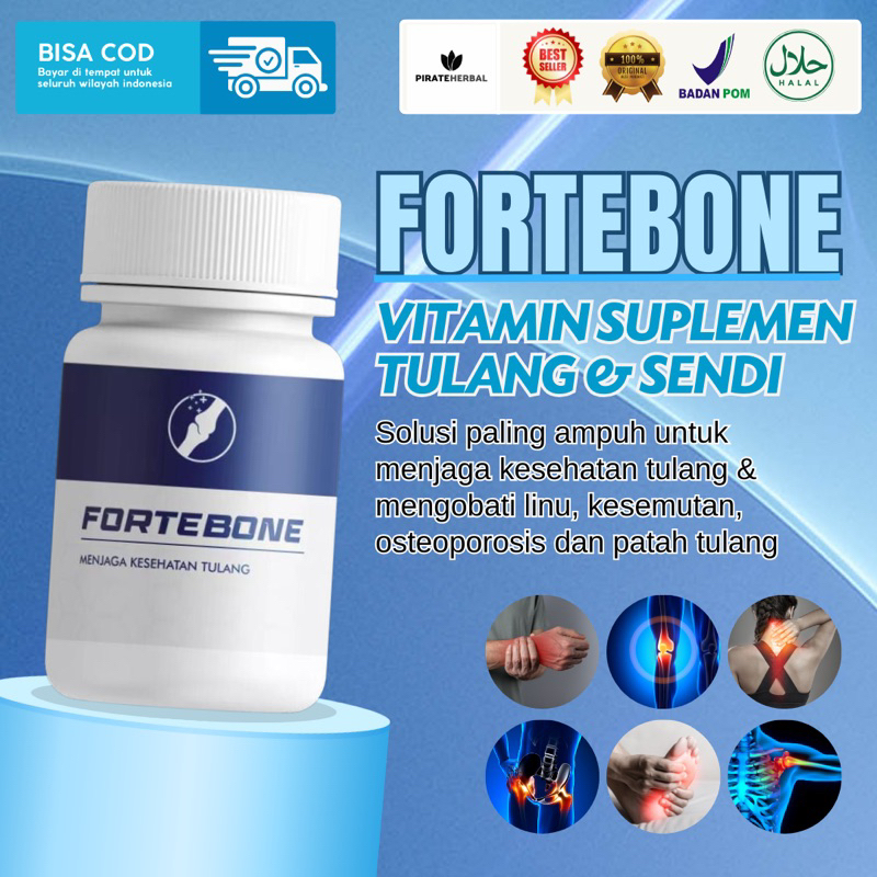 Jual FORTEBONE Vitamin Tulang dan Sendi Suplemen Kesehatan Tulang Obat ...