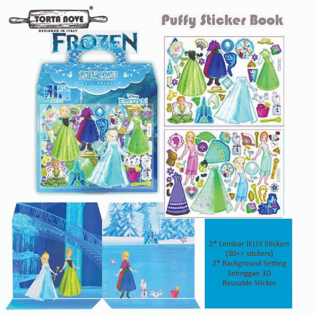 Jual Buku stiker quiet book Puffy Sticker playset 3D bongkar pasang ...
