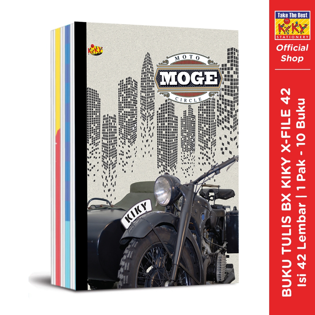 Jual KIKY Buku Tulis BX 42 Lembar X-File (Cover Plastik) - 10 Buku ...