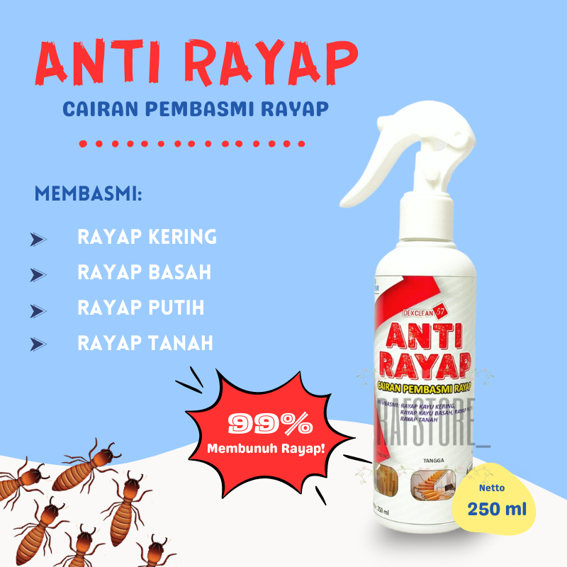 Jual Dexclean OBAT RAYAP Semprot Praktis 250ml / pembasmi rayap kayu ...