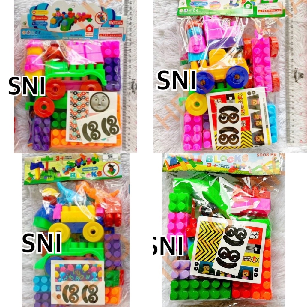 Jual (PRODUK BER-SNI) MAINAN BLOCKS INTELLECT SET DINO & KERETA API ...