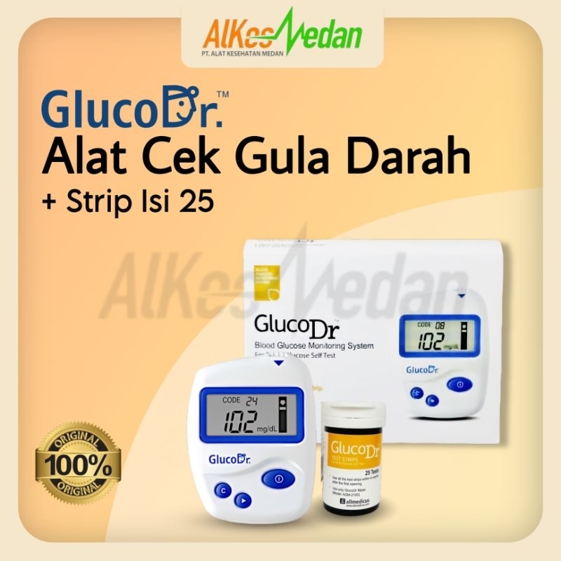 Jual GLUCO DR ALAT CEK GULA DARAH BIO SENSOR AGM 2100 + STRIP GULA ...