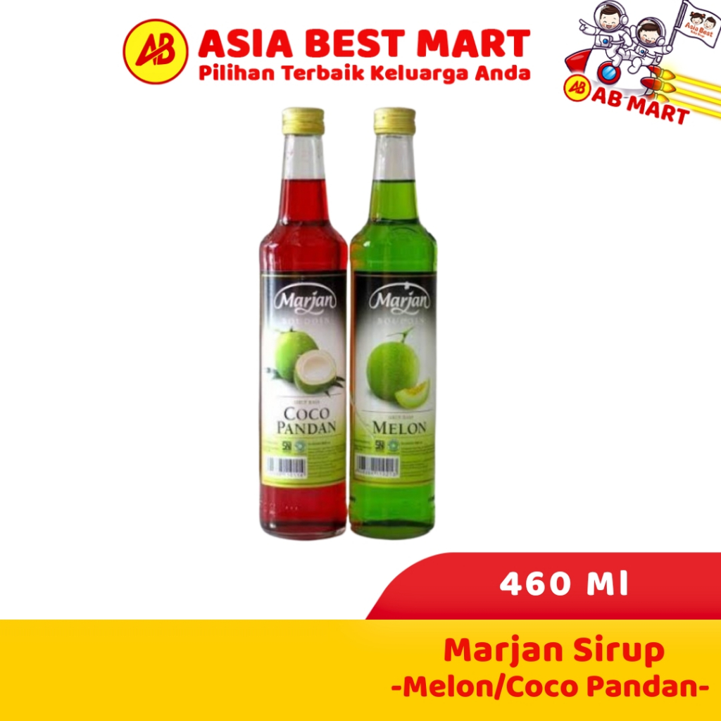 Jual Marjan Syrup Melon Coco Pandan 460 Ml Sirup (Gosend/Grab) | Shopee ...
