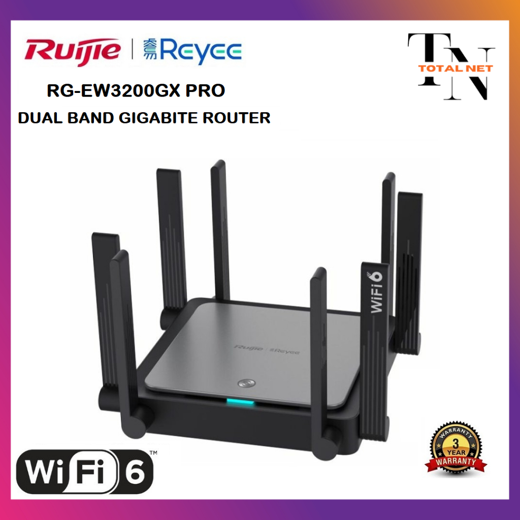 Jual Ruijie RG-EW3200GX PRO 3200M Wi-Fi 6 Dual-band Gigabit Router ...
