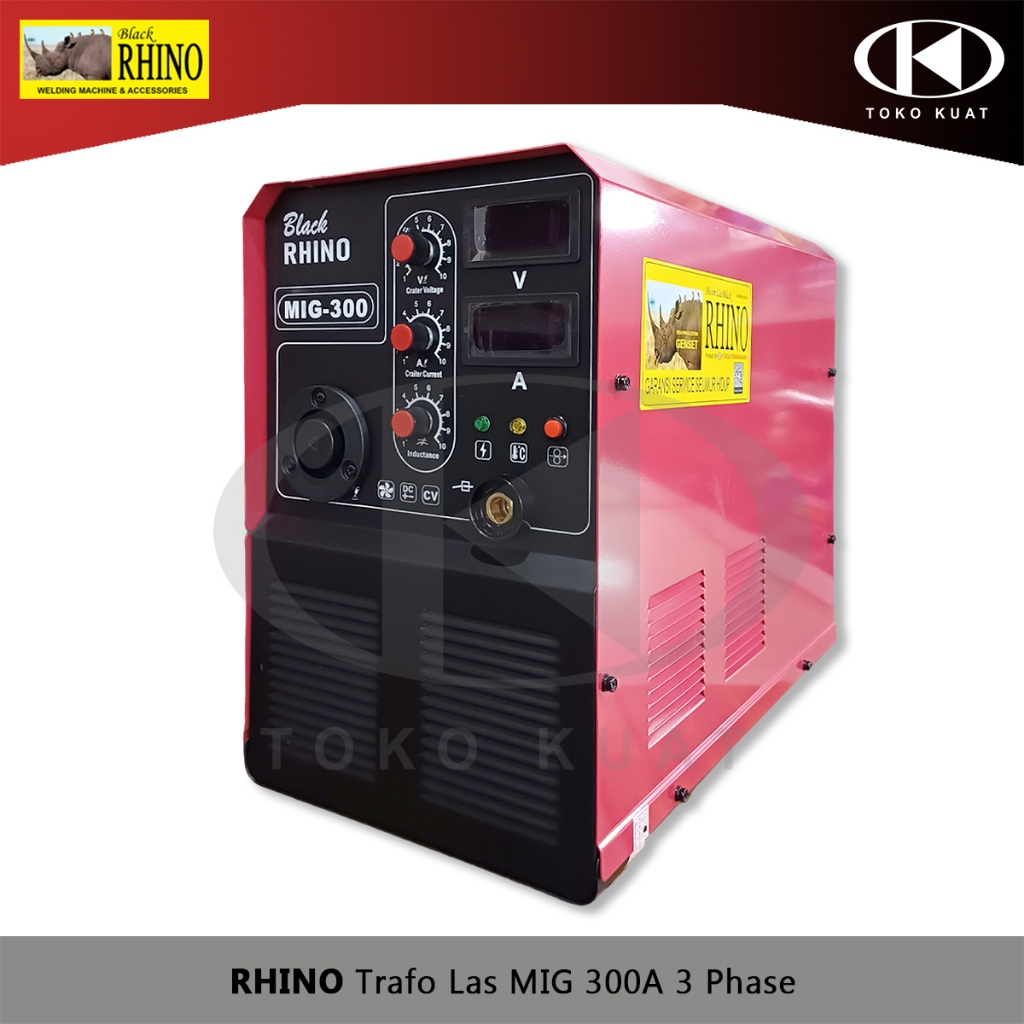 Jual Trafo Las Listrik RHINO Mig 300 3 Phase Heavy Duty Welding Machine ...