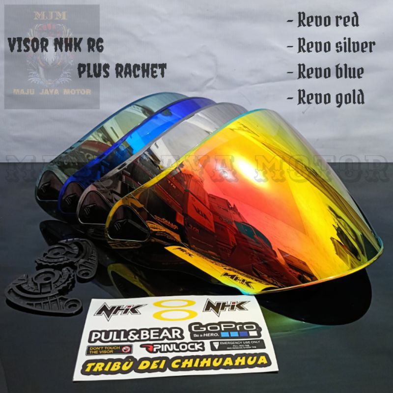 Jual Kaca NHK R6/Visor Pnp Nhk R6 Plus Rachet/Spoiler Helm Nhk R6 | Shopee Indonesia