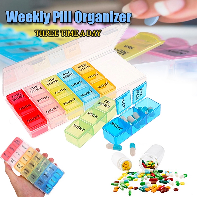 Jual Kotak Obat Harian Colorful Kotak Pil 7 Hari Kotak Tempat ...