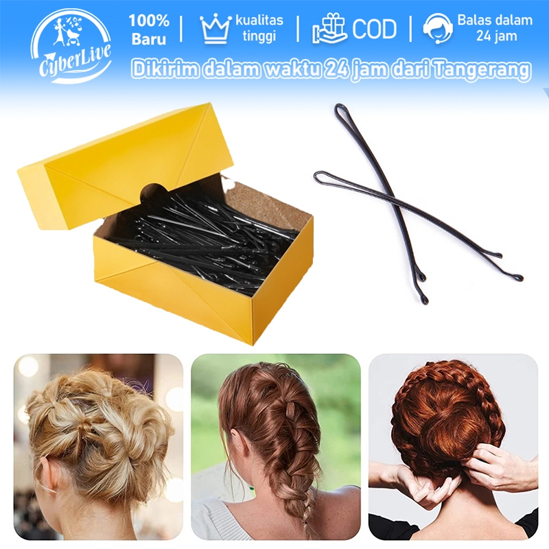 Jual 100pcs Jepit Rambut Lidi Sanggul Lurus / Gelombang / Pentul Pentol ...