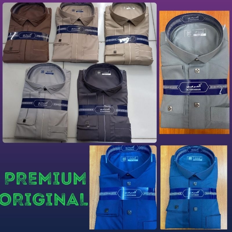 Jual GAMIS AL HARAMAIN 100% ORI PREMIUM KERAH KEMEJA LENGAN MANSET ...