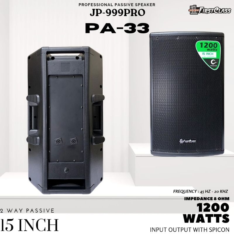 Jual speaker pasif firstclass jp999pro pa33 15 inch 1 Unit 1200watt ...