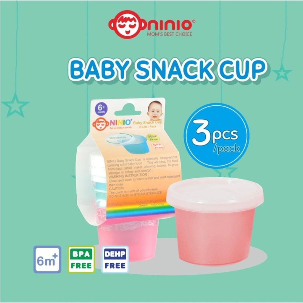 Jual Ninio Tempat Snack (isi 3 pcs) | Shopee Indonesia