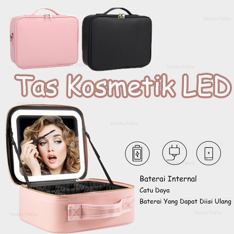 Jual Tas Rias Kosmetik LED Makeupartist Bag MUA Beauty Case Tas ...